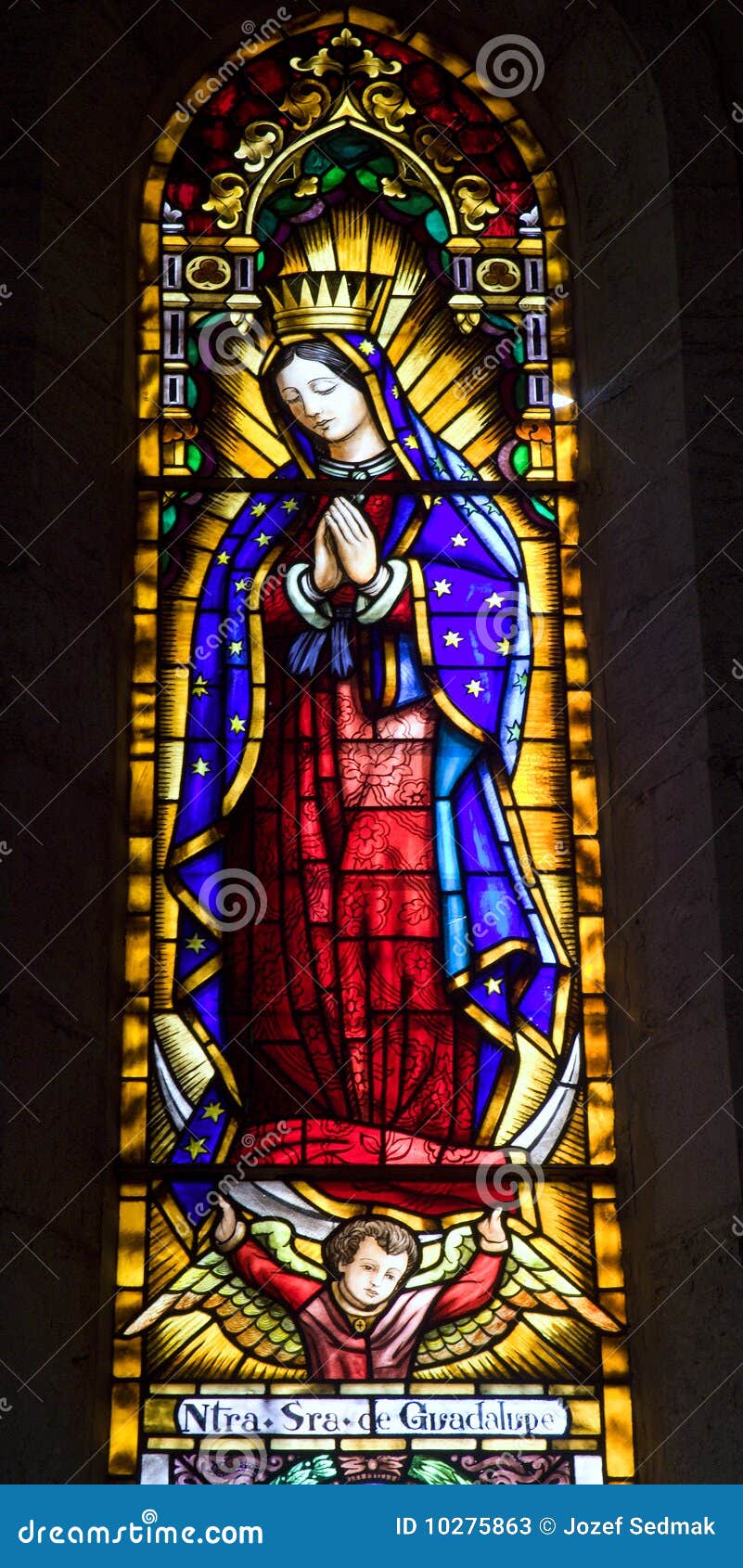 Barcelona - Holy Mary from Sagrad Cor De Jesus Stock Image - Image of ...