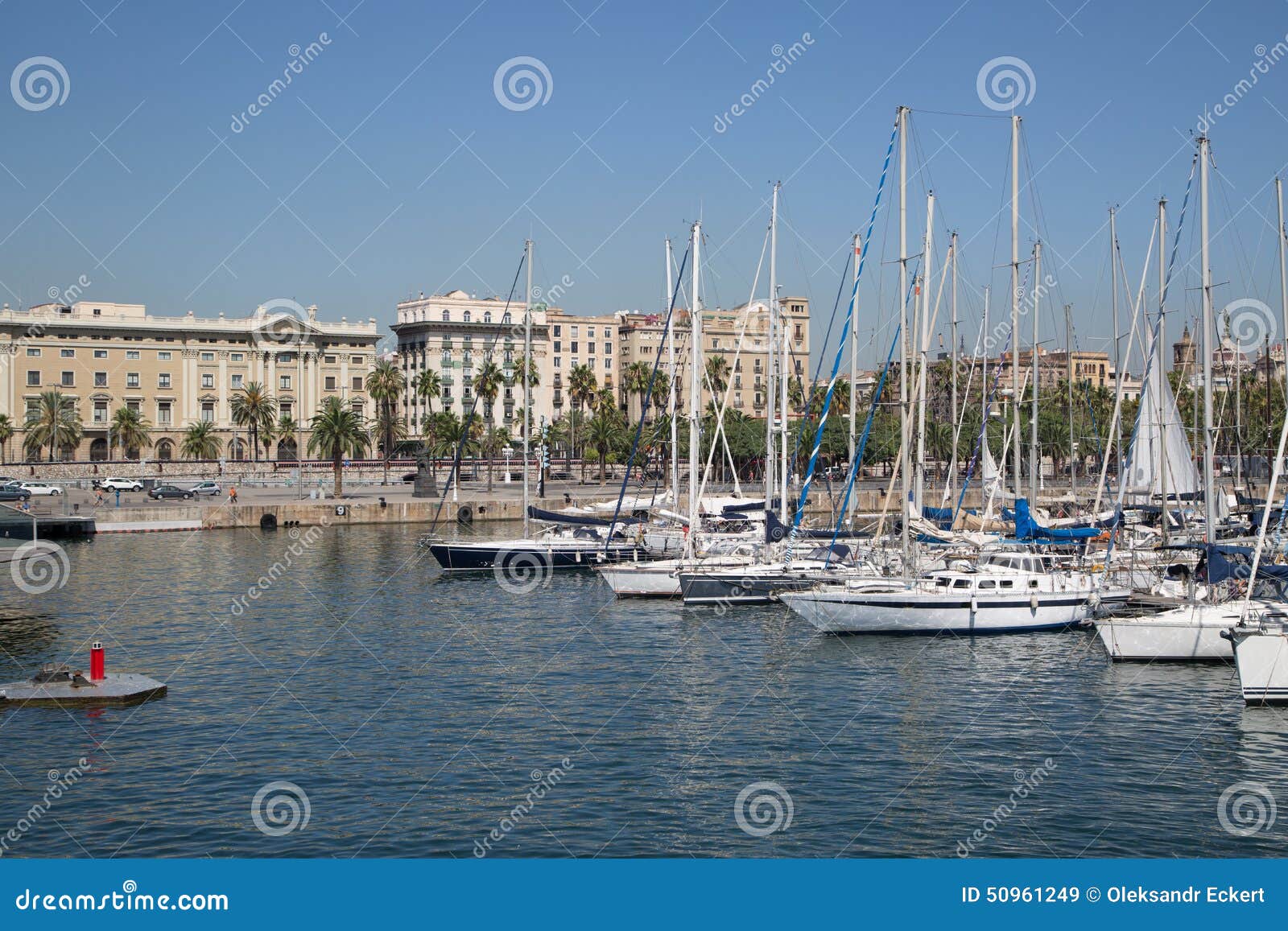 Barcelona old harbor stock image. Image of ship, barcelona - 50961249