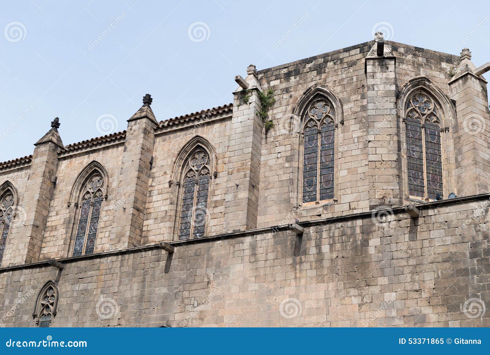Barcelona Plaza del Rey stock image. Image of square - 53371865