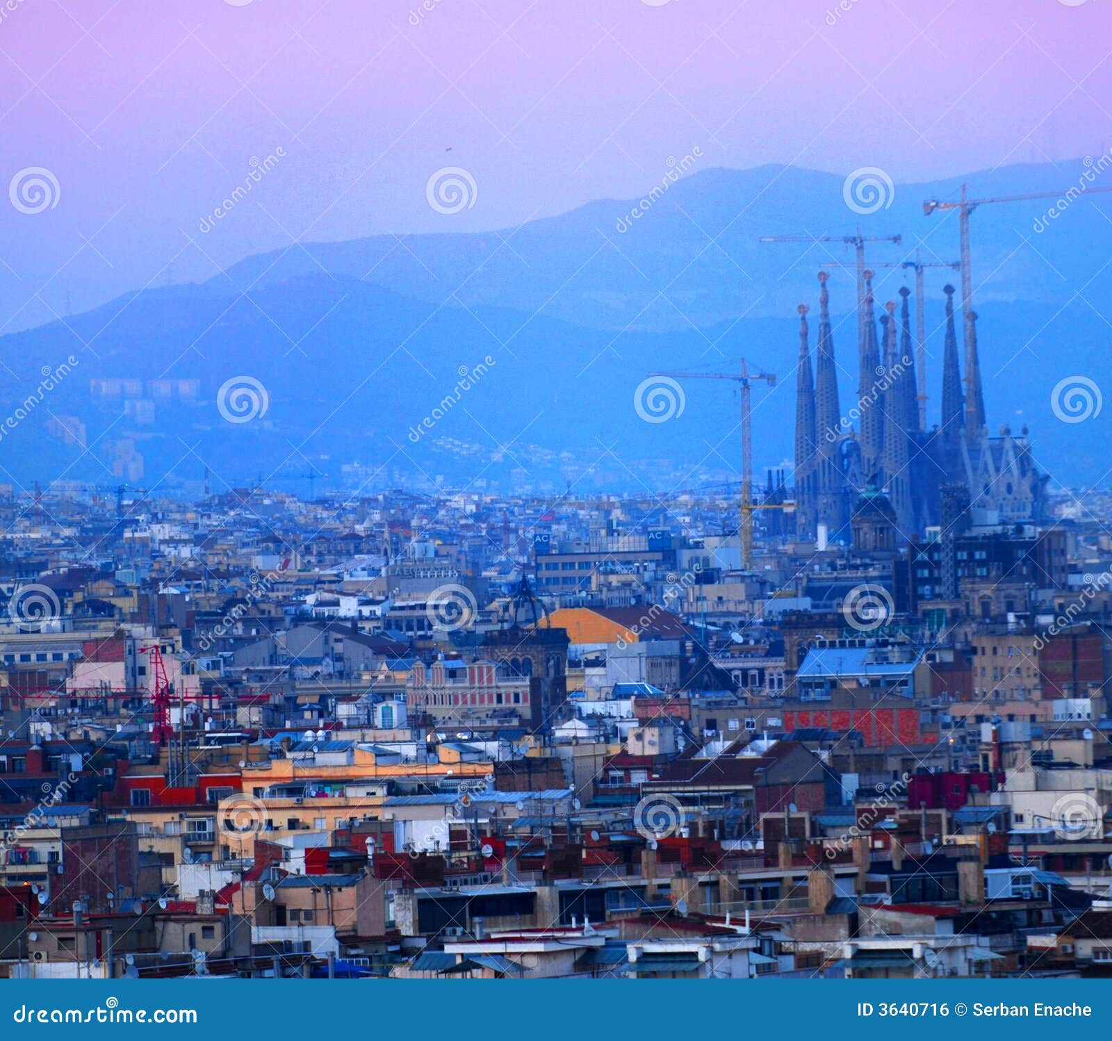 Barcelona, Spain - View Of Famous Rooftop Of Casa Batllo Designed By ...