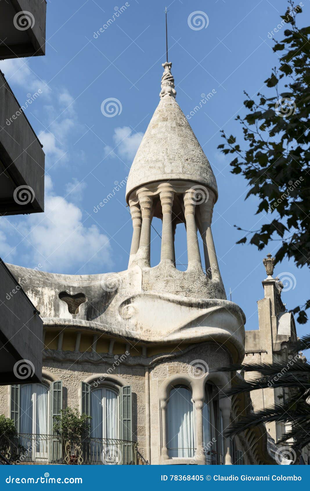 Barcelona (Spain): Building in Avinguda Diagonal Editorial Image ...