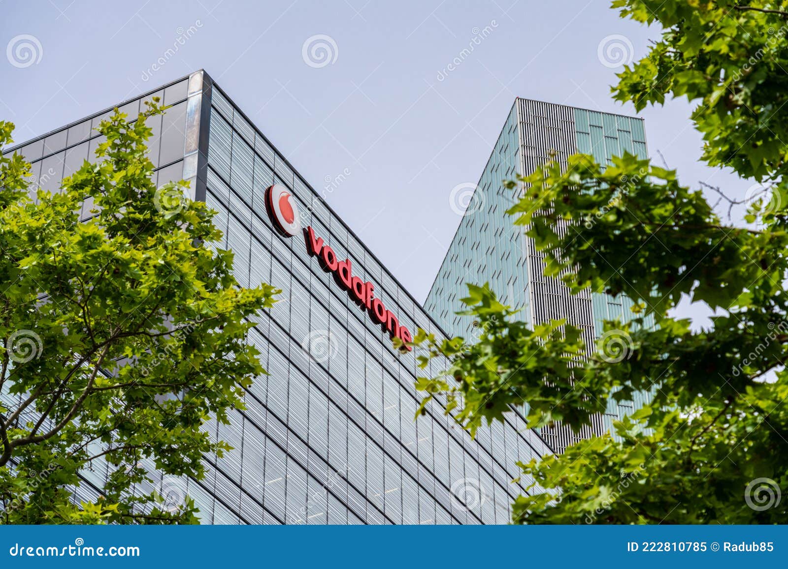 Modern Vodafone Office Building in Barcelona Editorial Image - Image of ...