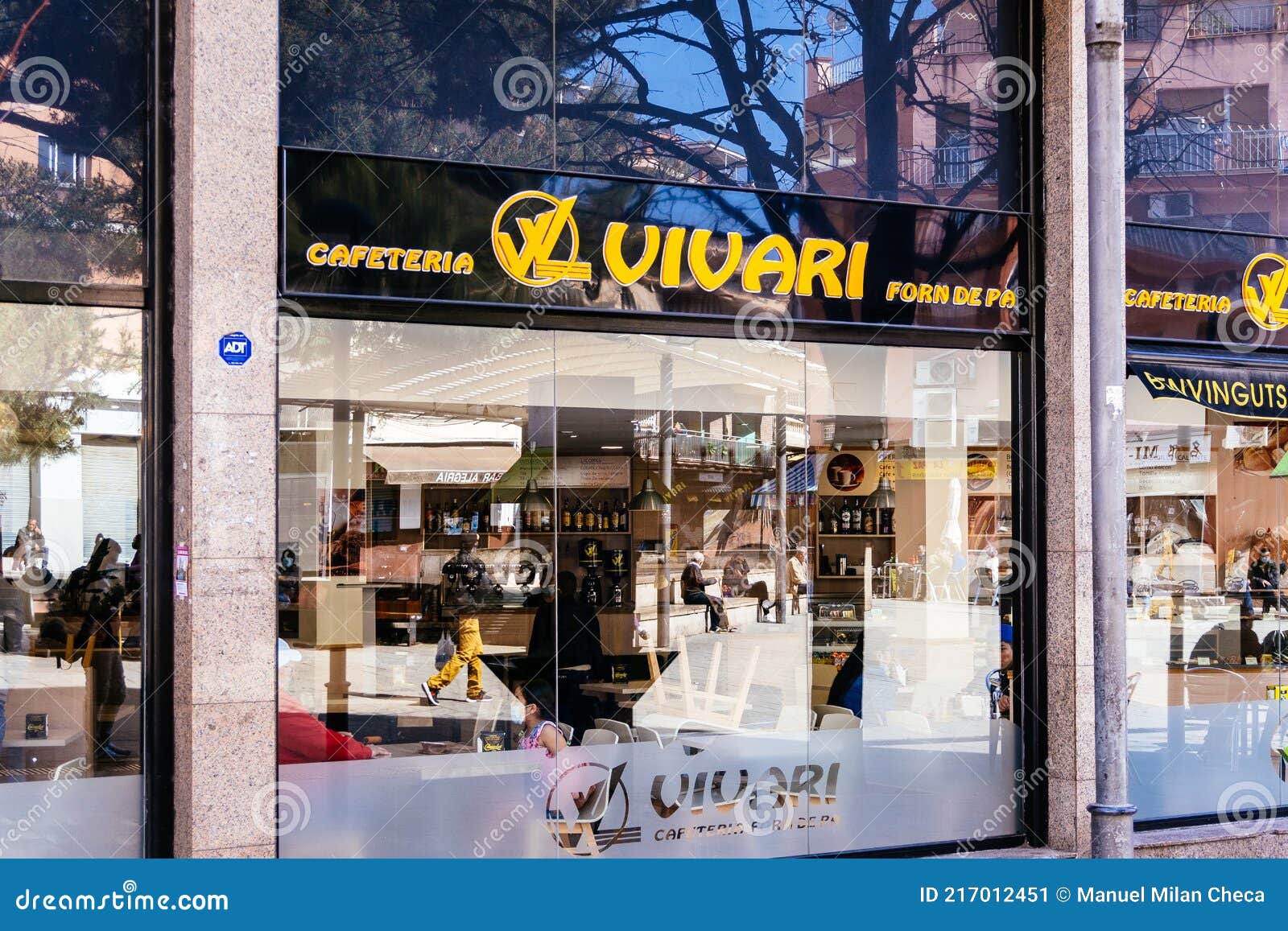 Barcelona, Spain - March 21, 2021. Logo and Facade of Vivari Bakeries ...