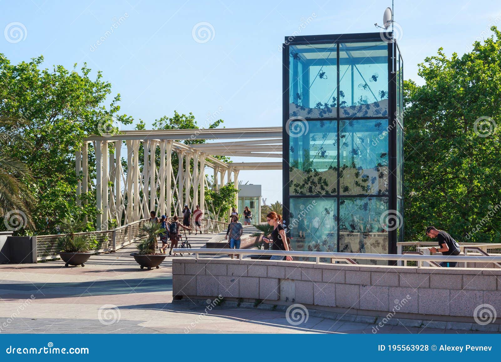 BARCELONA, SPAIN - May 15, 2017: Typical Contemporary Architecture in ...