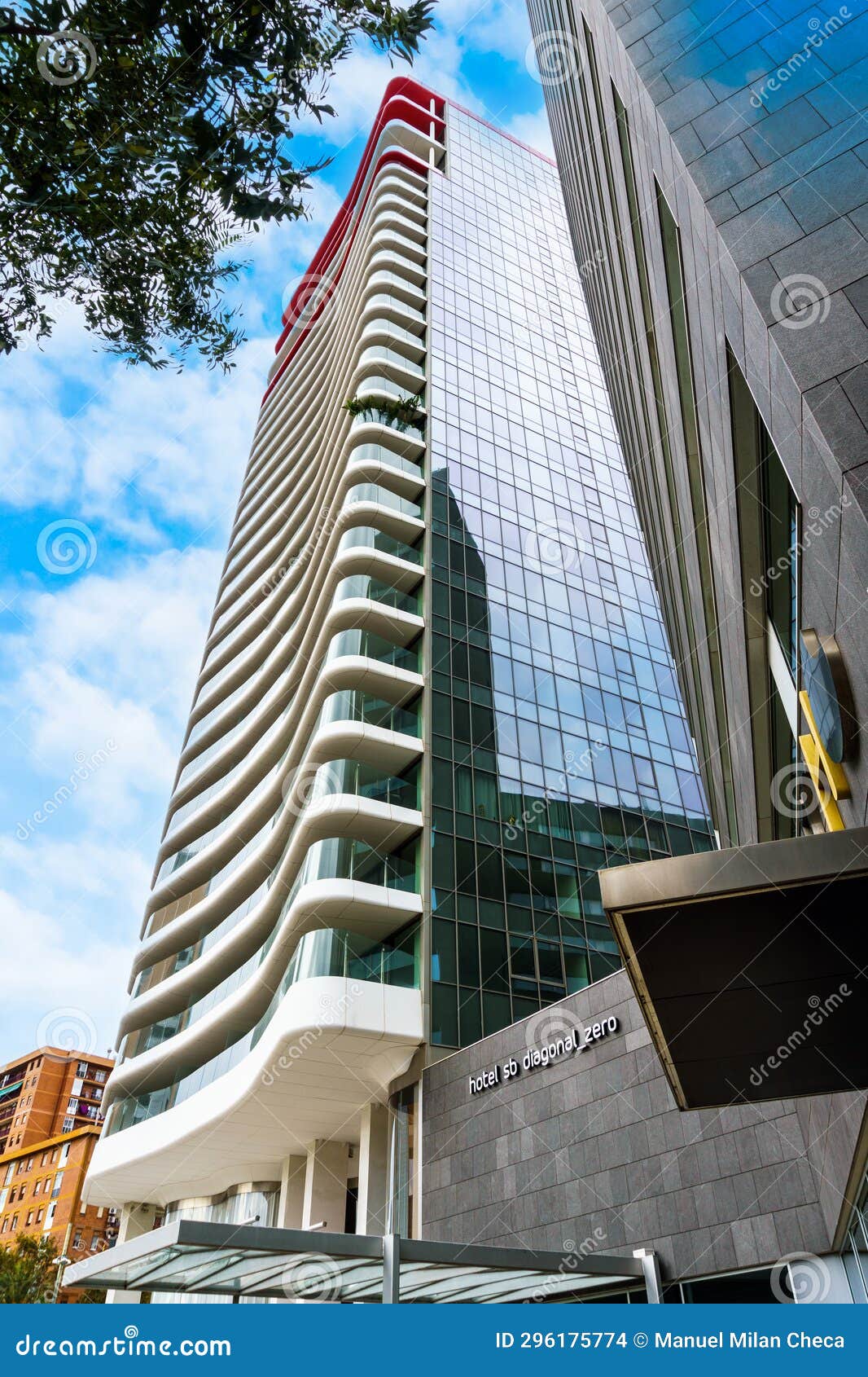 Barcelona, Spain-October 1, 2023. Hotel Sb Diagonal Zero in Barcelona ...