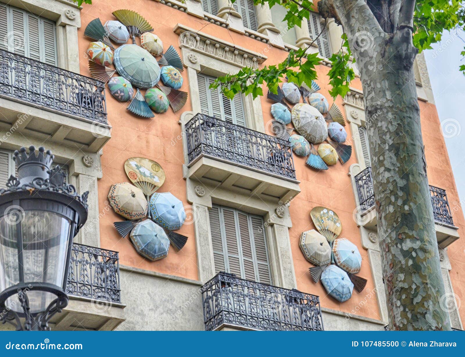 Barcelona, Spain, Spring: Urban Architecture in the City Centre ...