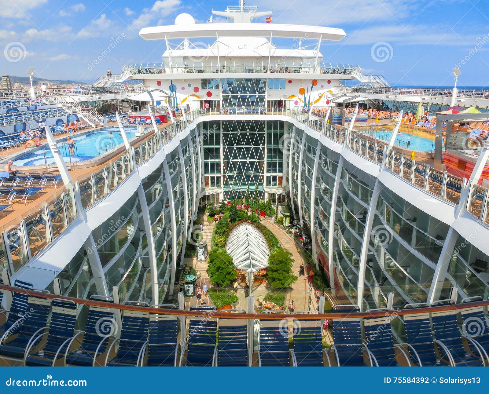 Barcelona, Spaine - September 06, 2015: Royal Caribbean, Allure ... Barcelona, Spaine - September 06, 2015: Royal Caribbean, Allure ...