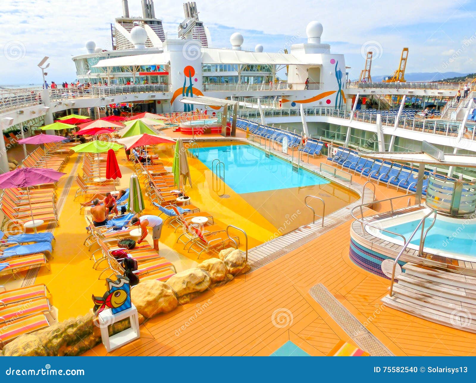 Barselona, Spaine - September 06, 2015: Royal Caribbean International ... Barselona, Spaine - September 06, 2015: Royal Caribbean International ...