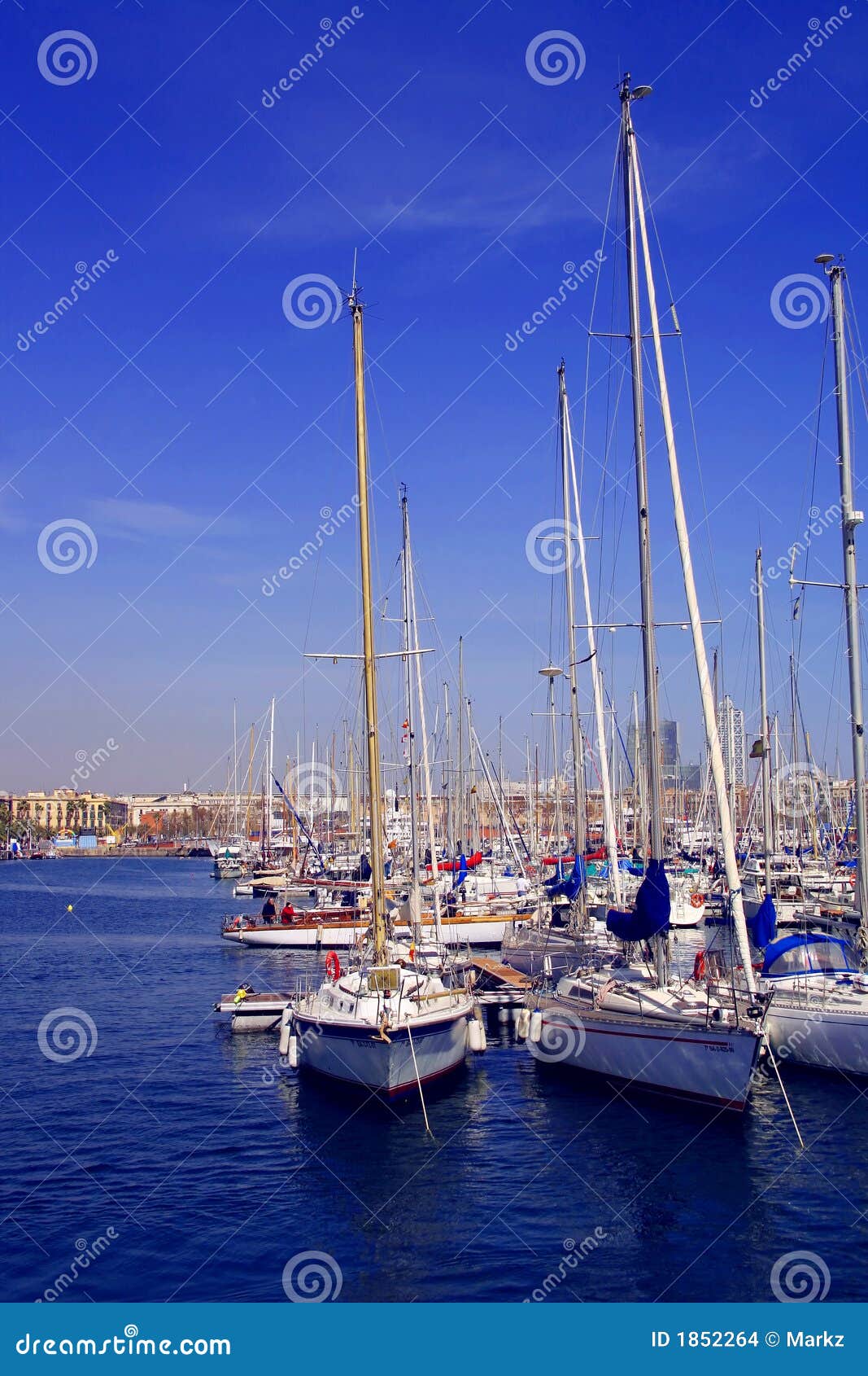 Barcelona, spanish harbour stock photo. Image of harbor - 1852264