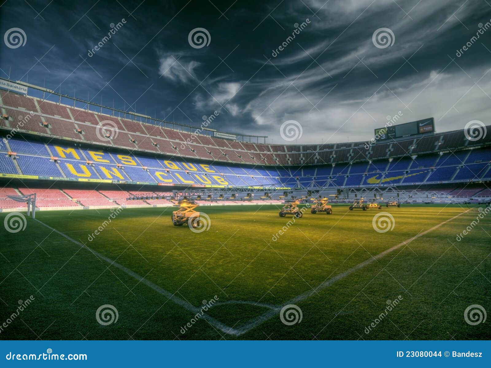 Barcelona stadium editorial stock image. Image of maintenance - 23080044
