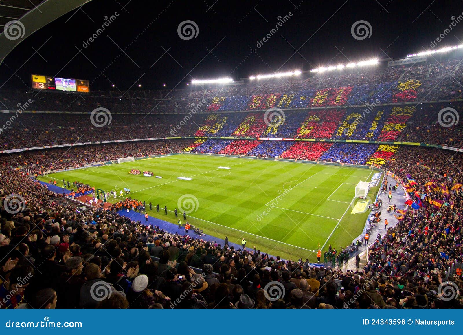 Barcelona stadium editorial stock photo. Image of match - 24343598