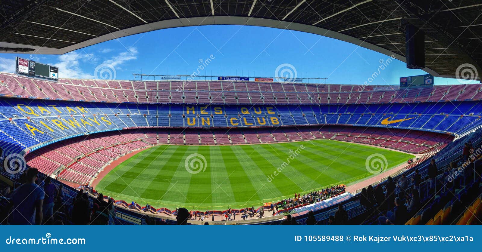 Barcelona stadium editorial stock photo. Image of stadium - 105589488