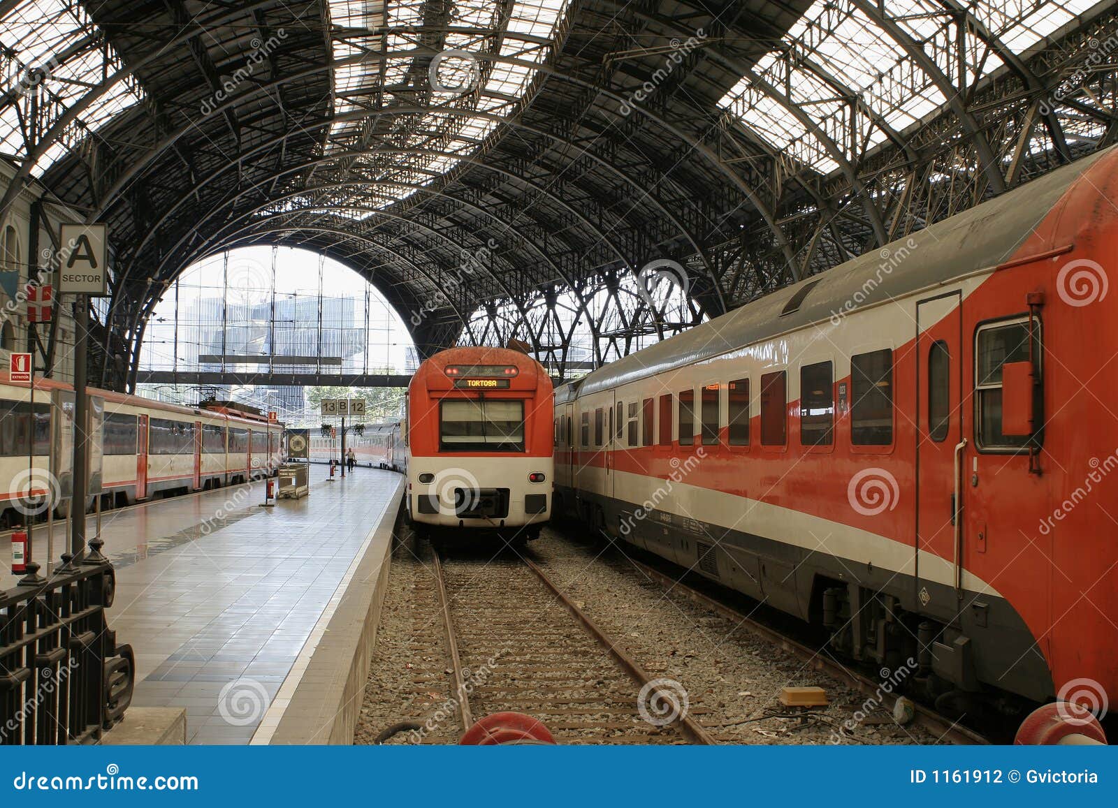 Barcelona train station stock photo. Image of iron, international - 1161912