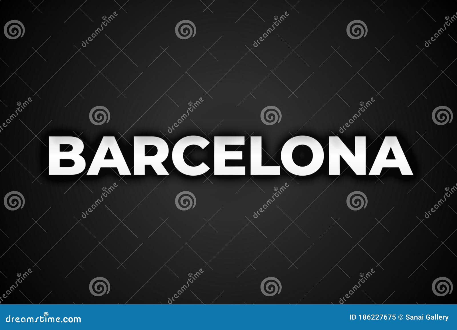 Barcelona word spain stock illustration. Illustration of darkness ...