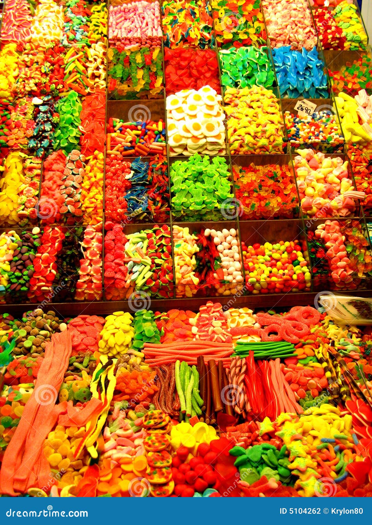 Barcelone, Système De Sucrerie Photo stock - Image du douce, catalogne ...