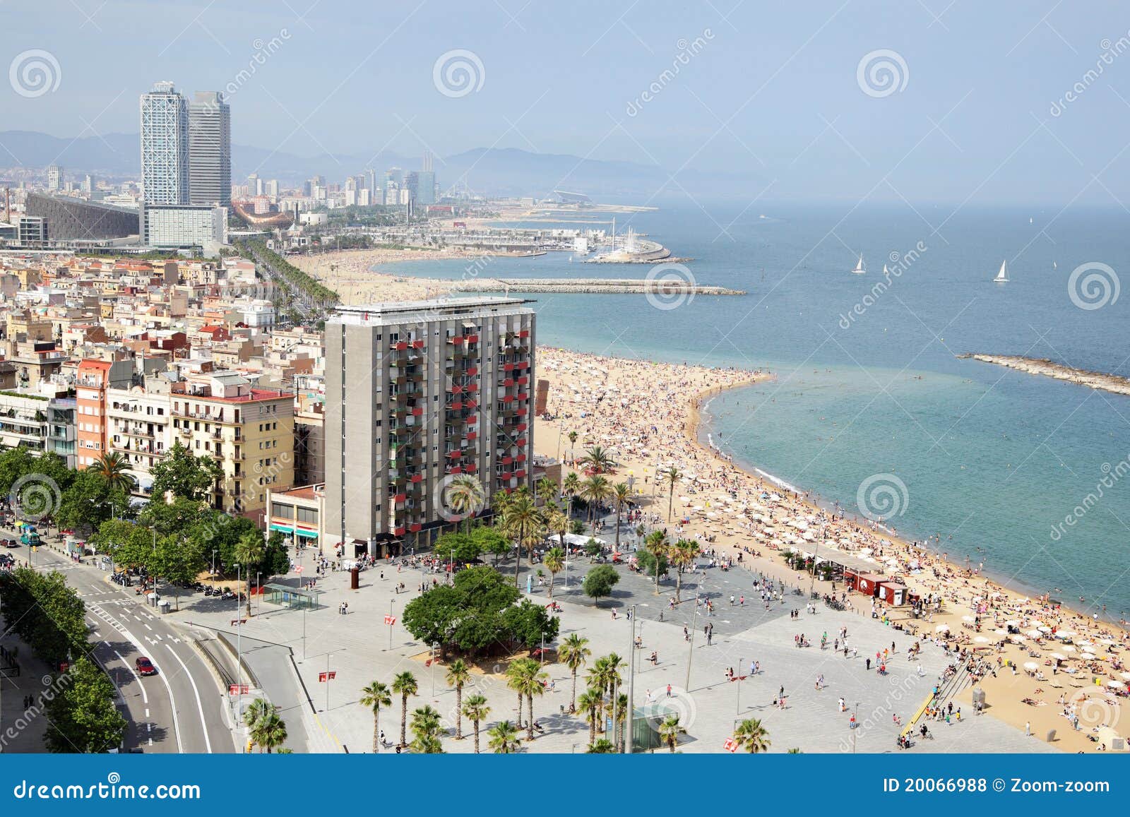 Barceloneta stock photo. Image of cathedral, cityscape - 20066988