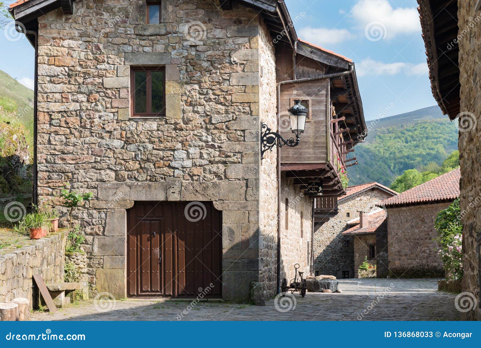 Barcena Mayor, Cabuerniga Valley, Cantabria, Spain Stock Image - Image ...