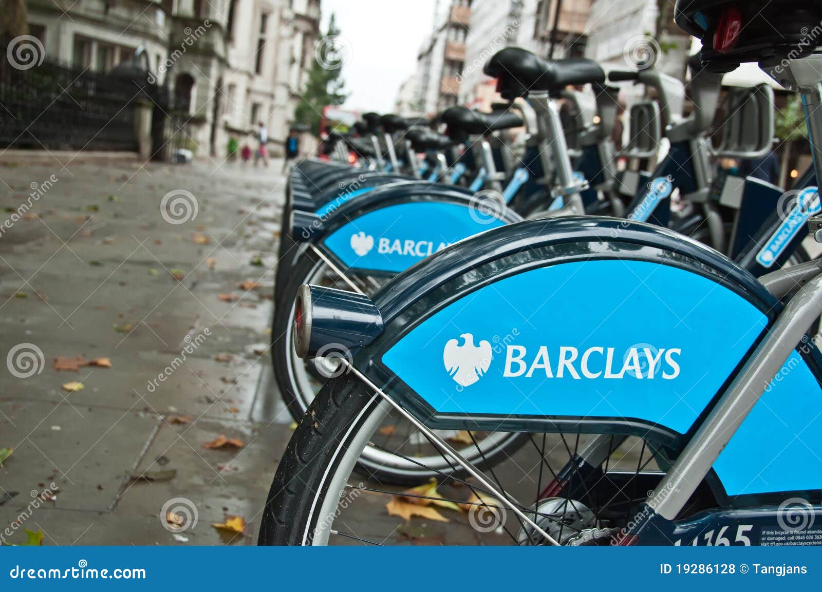 Barclays Bicycles for Hire, London, UK Editorial Stock Photo - Image of ...