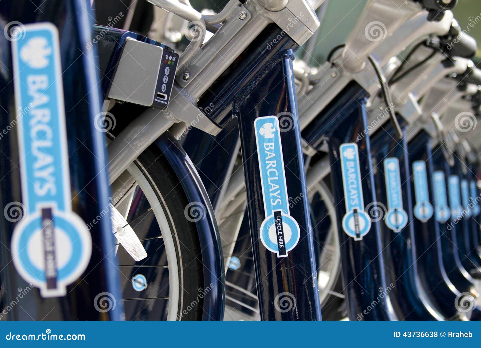 Barclays Bicycles - London editorial stock photo. Image of logo - 43736638