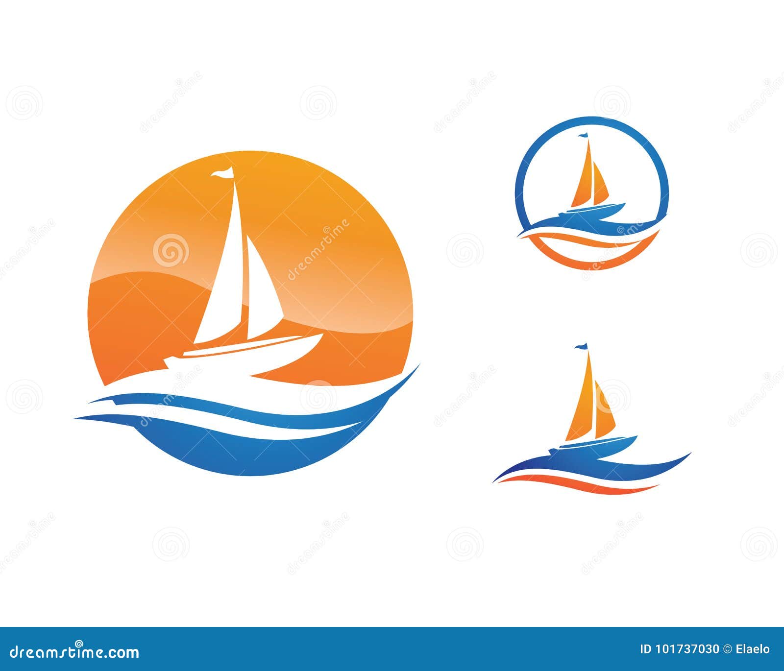 Barco De Cruceros Logo Template Ilustración del Vector - Ilustración de ...