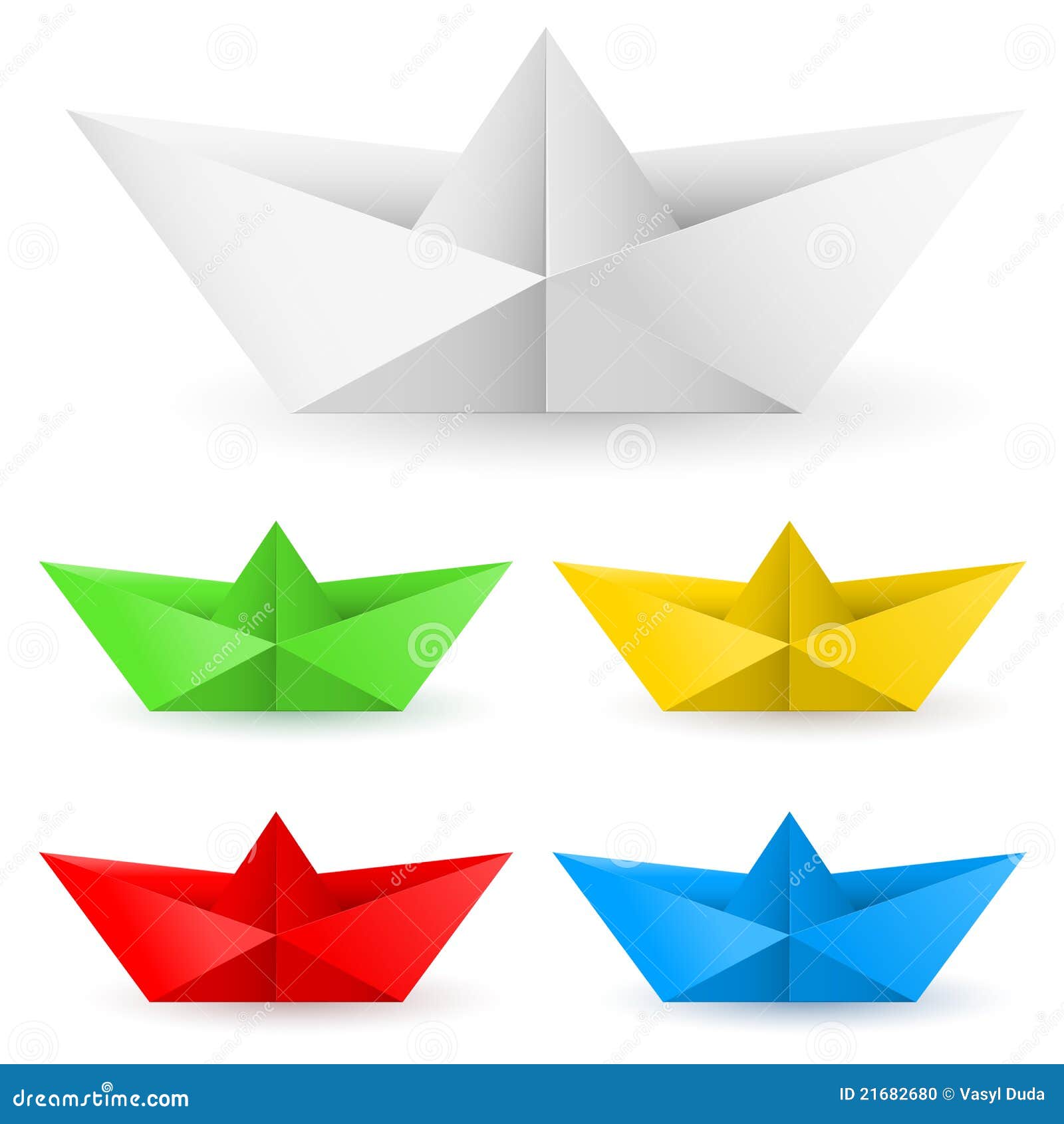 Barco de papel de Origami ilustração do vetor. Ilustração de folha ...