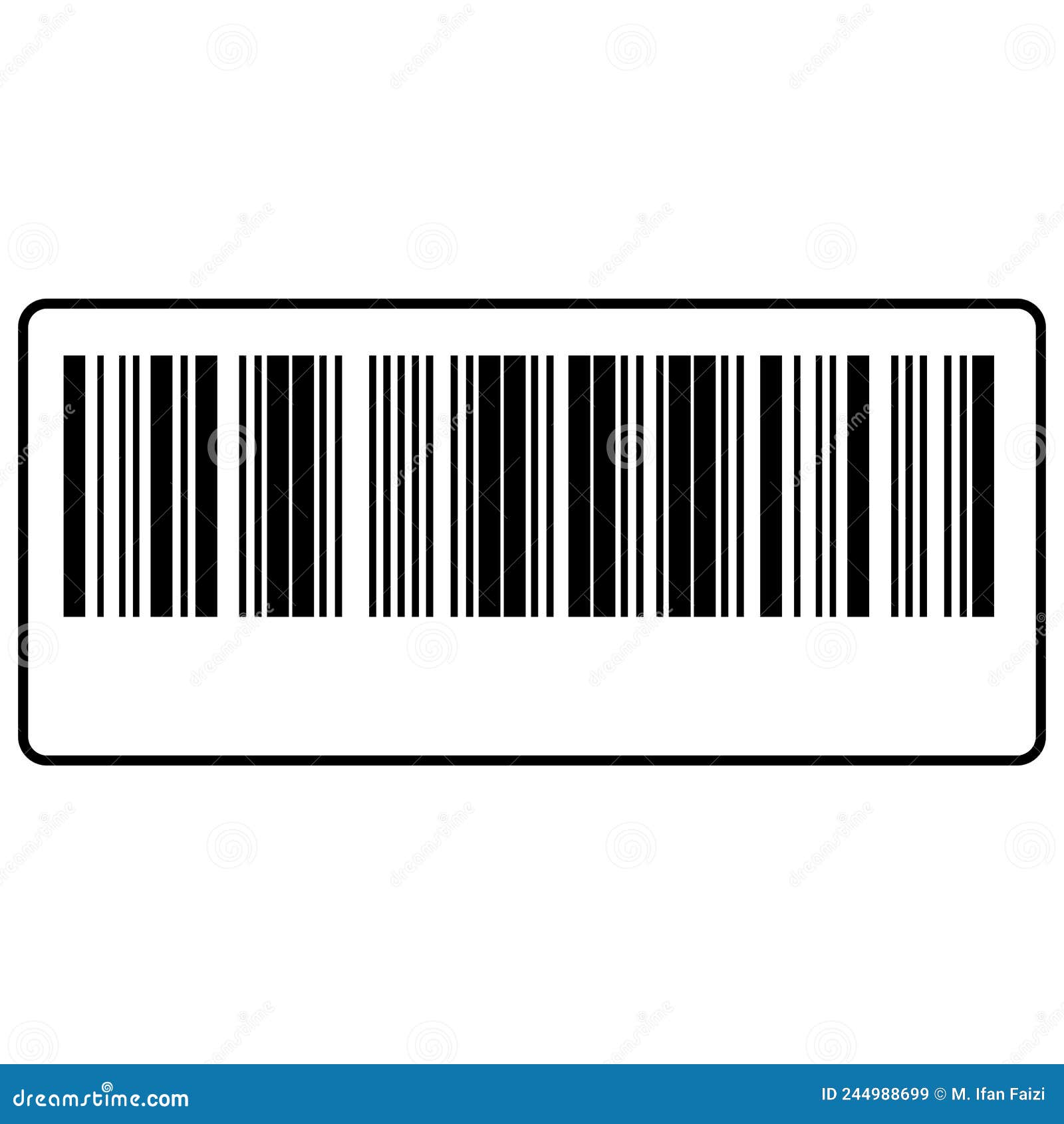 Barcode Of Black In Form A Wave On A White Background Stock Photo ...