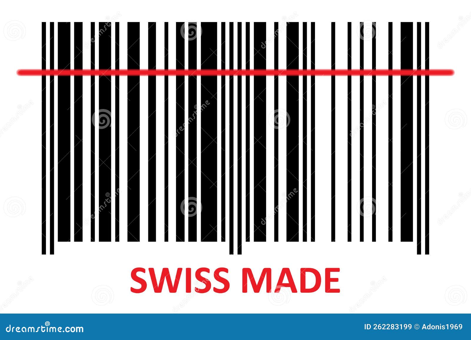 Swiss Made Barcode on White Stock Image - Image of logistic, coupon ...