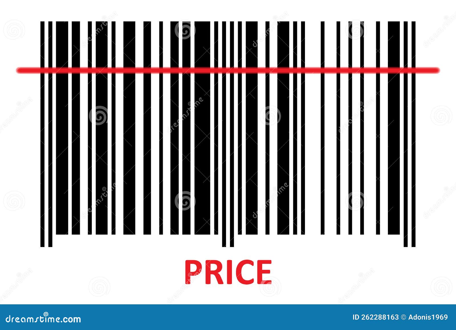 Price barcode on white stock illustration. Illustration of numeral ...