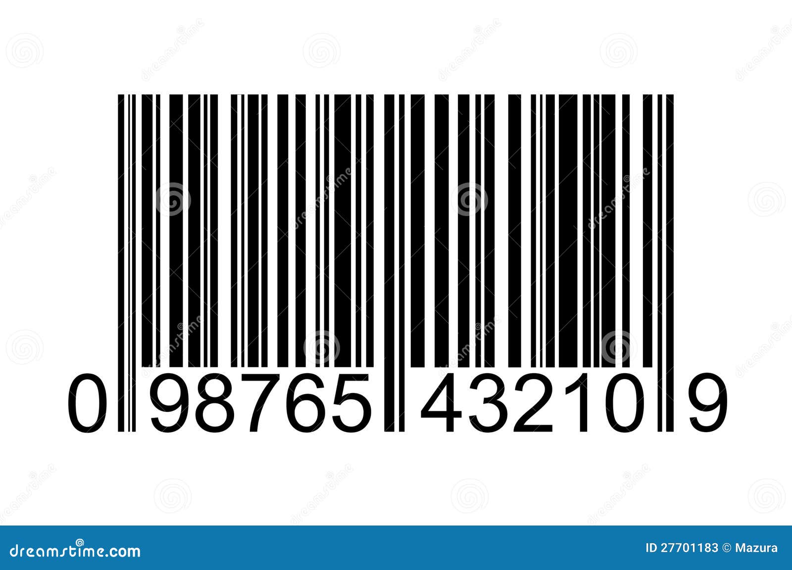 Barcode stock illustration. Illustration of number, distribution - 27701183