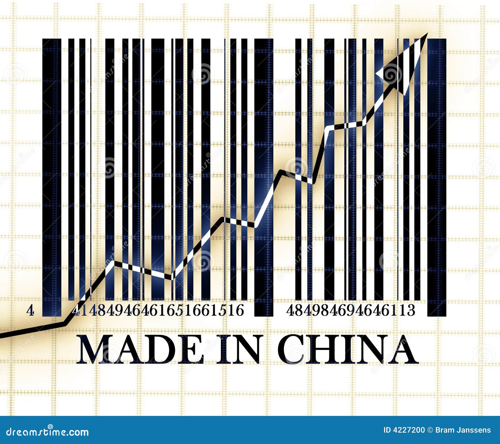 Barcode stock illustration. Illustration of shipping, white - 4227200