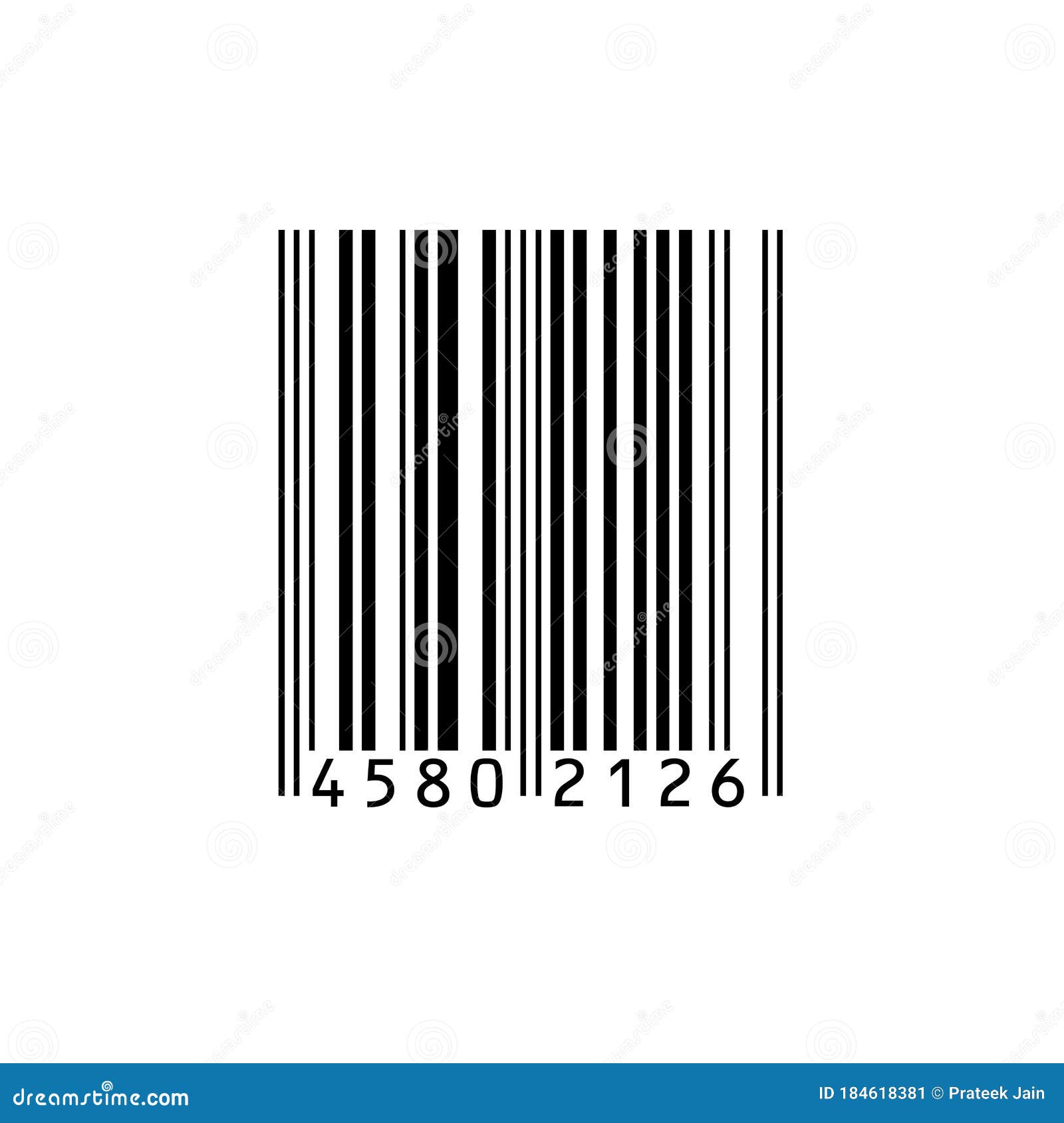 Barcode. Vector Barcode. Macro Photograph of a Bar Code Stock ...