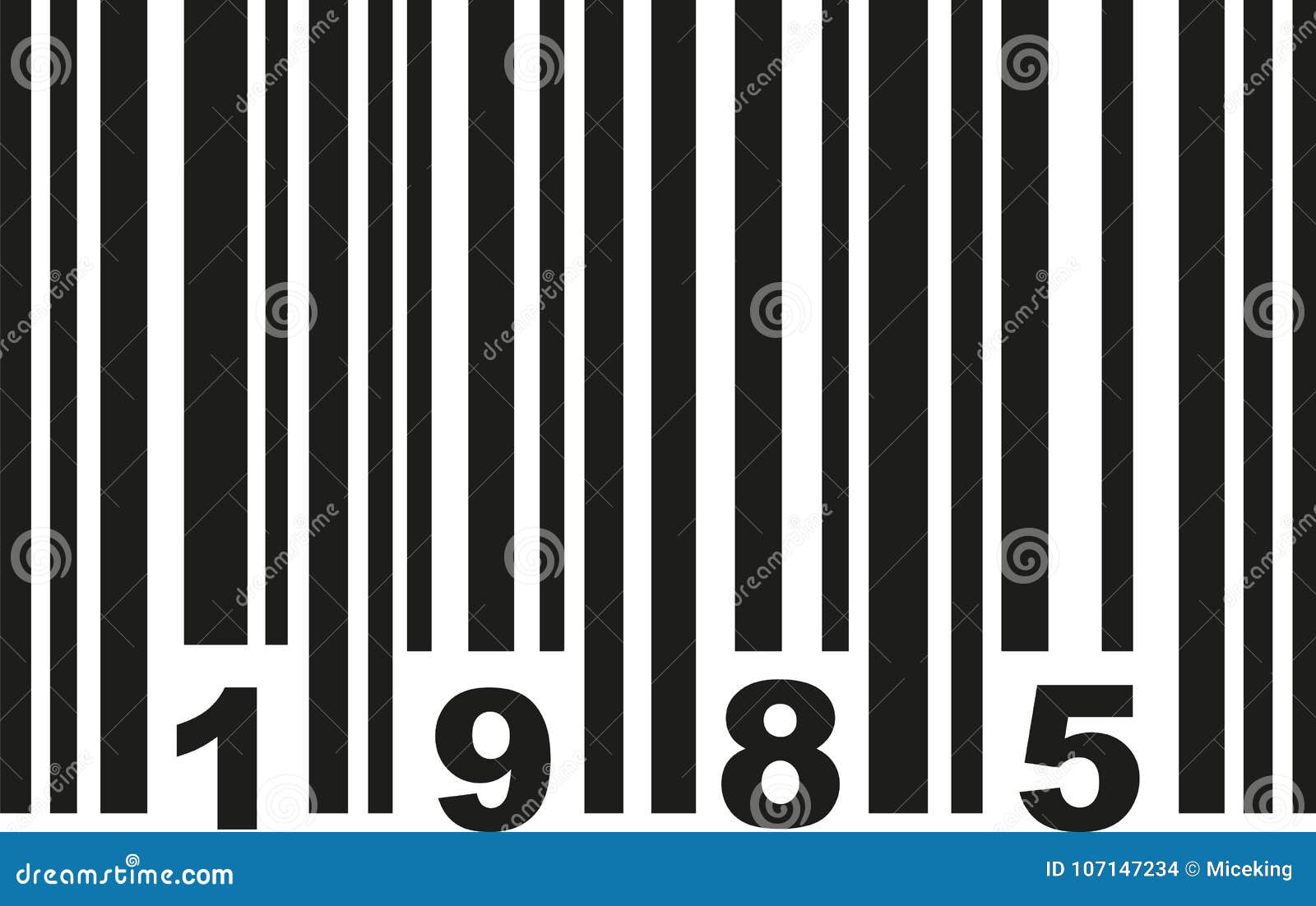 1985 Year College Font Vector Illustration | CartoonDealer.com #107160262