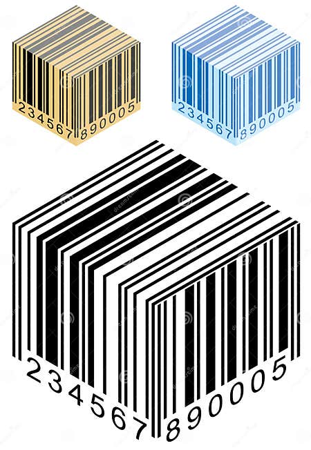 Barcode Box stock vector. Illustration of inventory, deal - 6352351