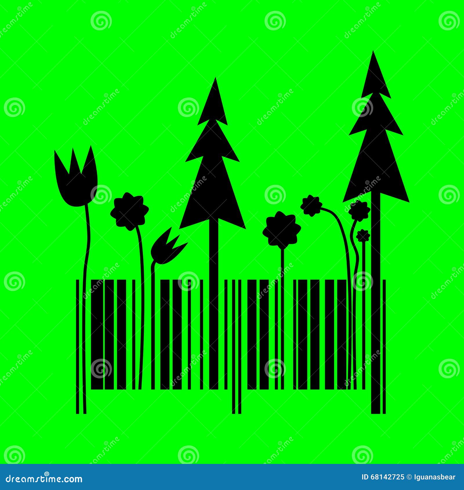 Barcode In A Shape Of USA Map. Vector Illustration In Rainbow Spectrum ...