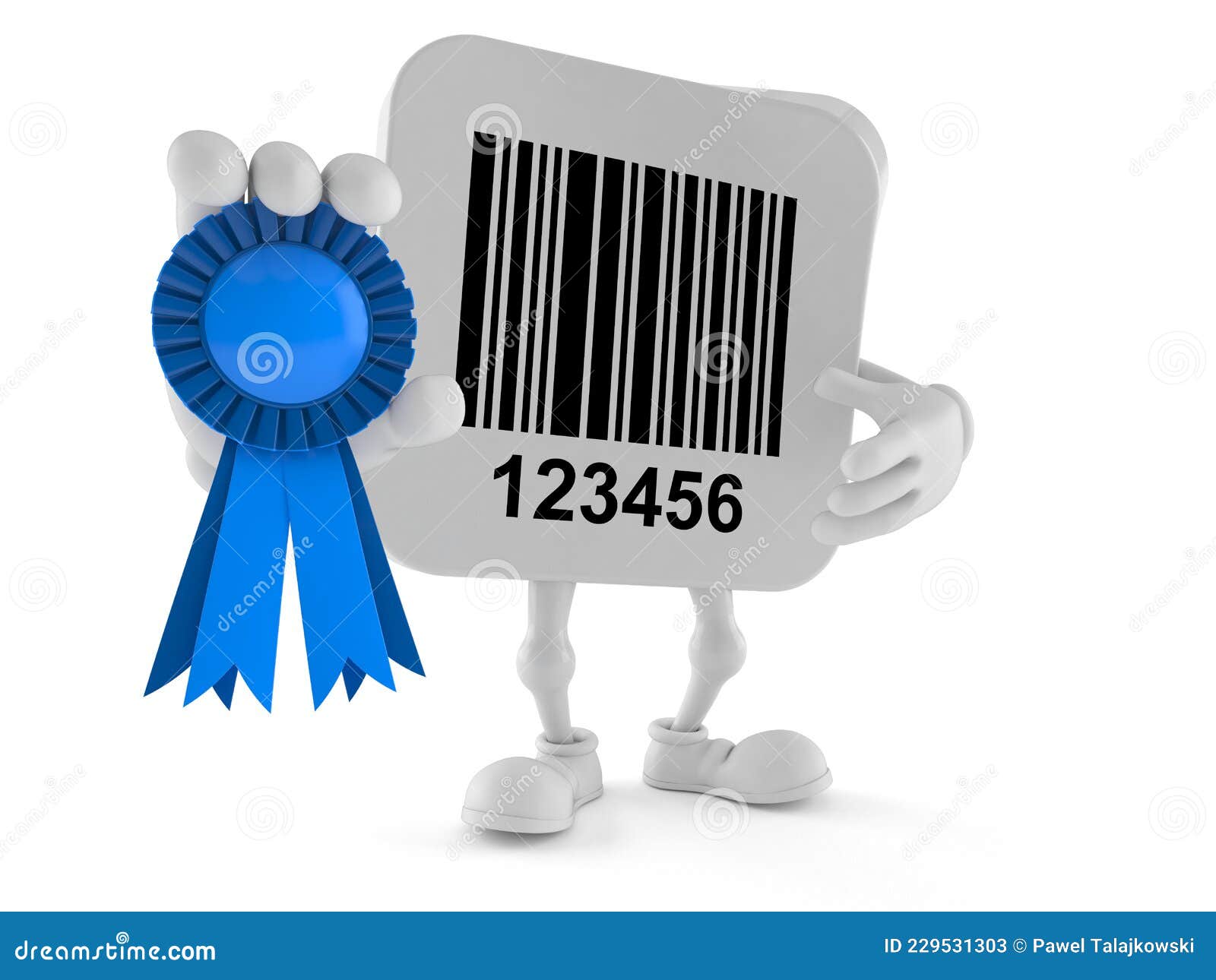 Barcode Character With Bomb Detonator Royalty-Free Illustration ...