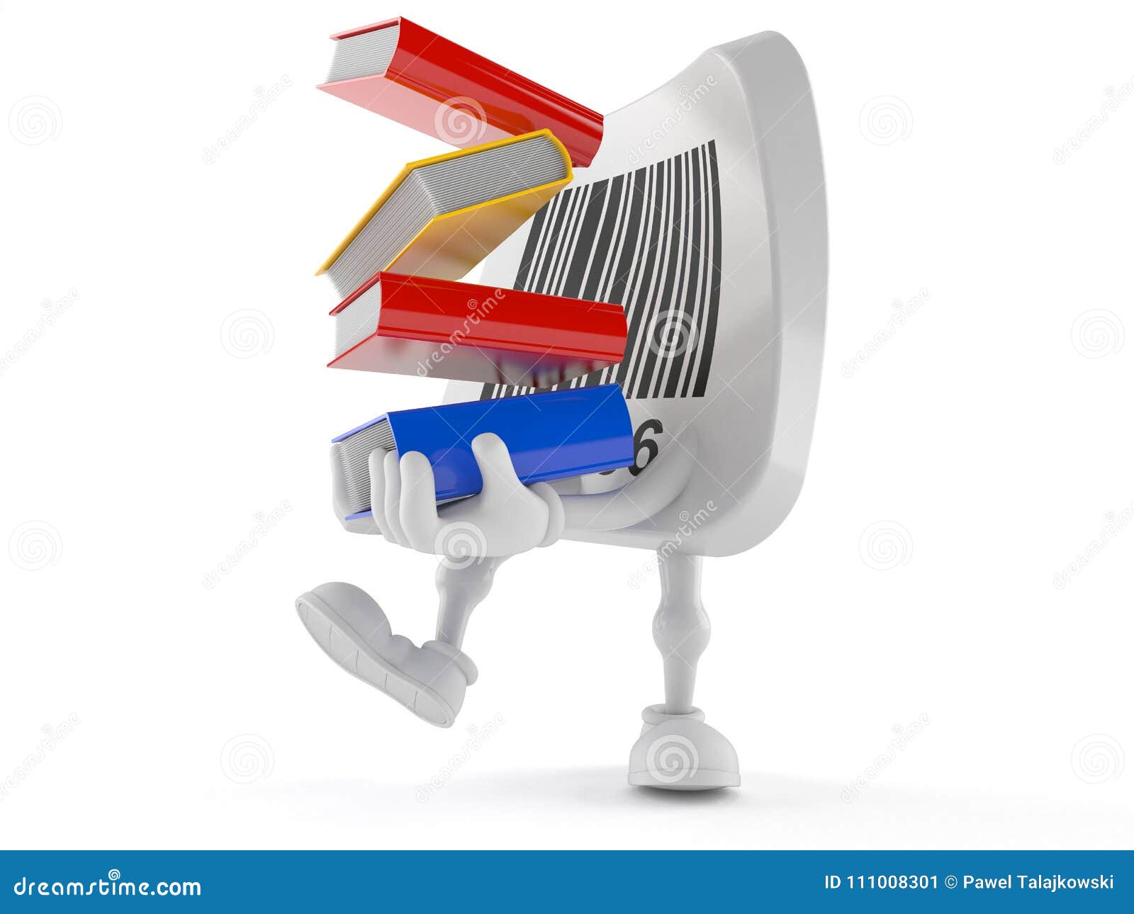 Barcode Character With Bomb Detonator Royalty-Free Illustration ...