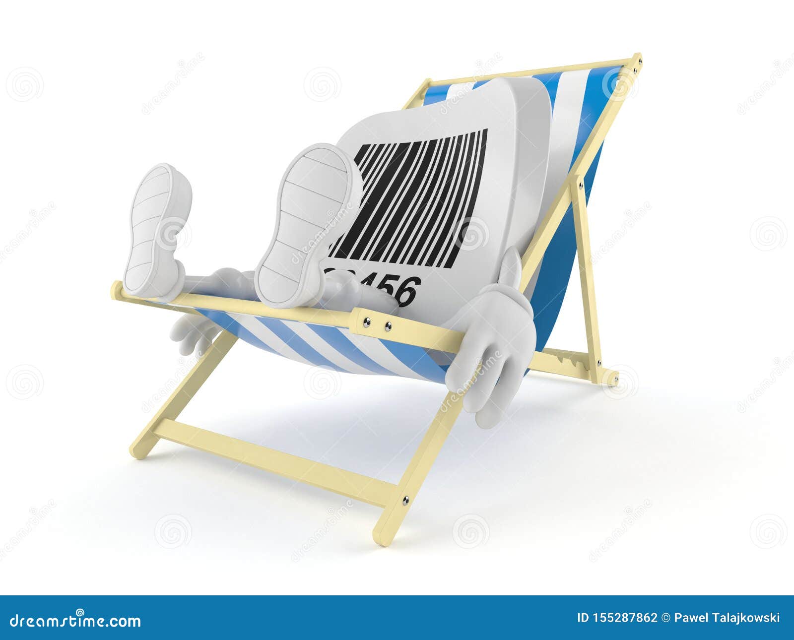 Barcode Character With Bomb Detonator Royalty-Free Illustration ...