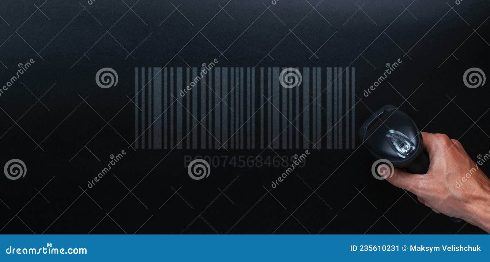 Barcode Concept. Retail Label Barcode Scan. Reader Laser Scanner For ...