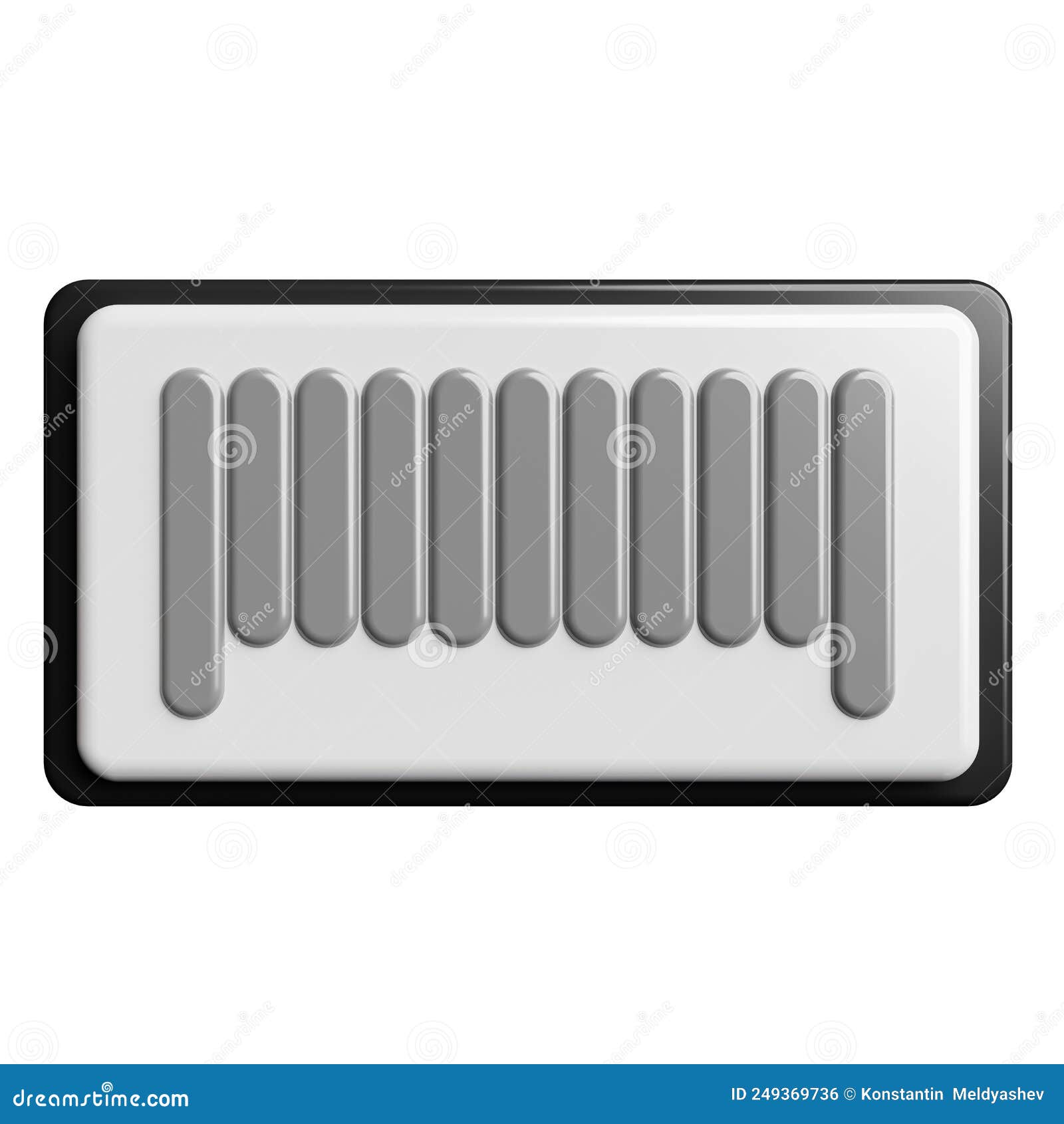 Barcode 3d Icon Render Illustration Stock Illustration - Illustration ...