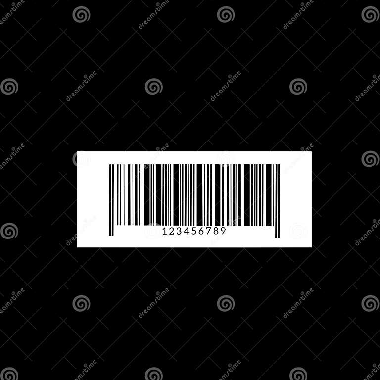 Barcode of a Machine Readable Optical Dataset, Vector Illustration ...
