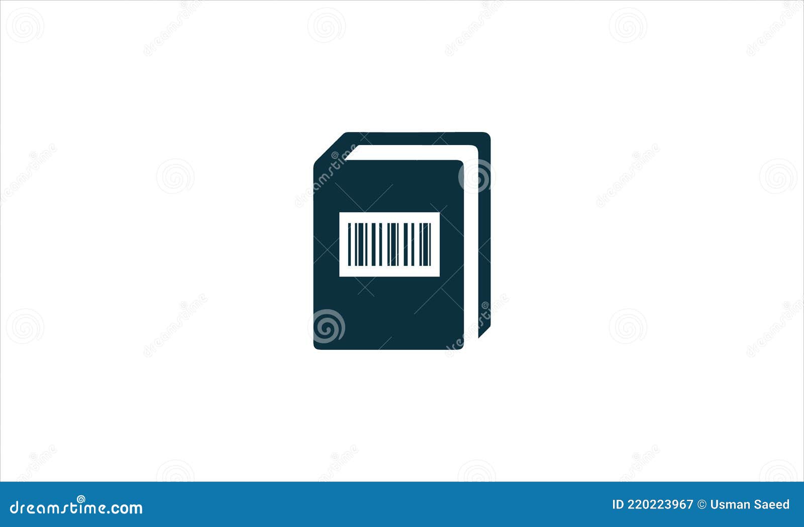 Barcode Document Icon Logo Design Element Stock Vector - Illustration ...