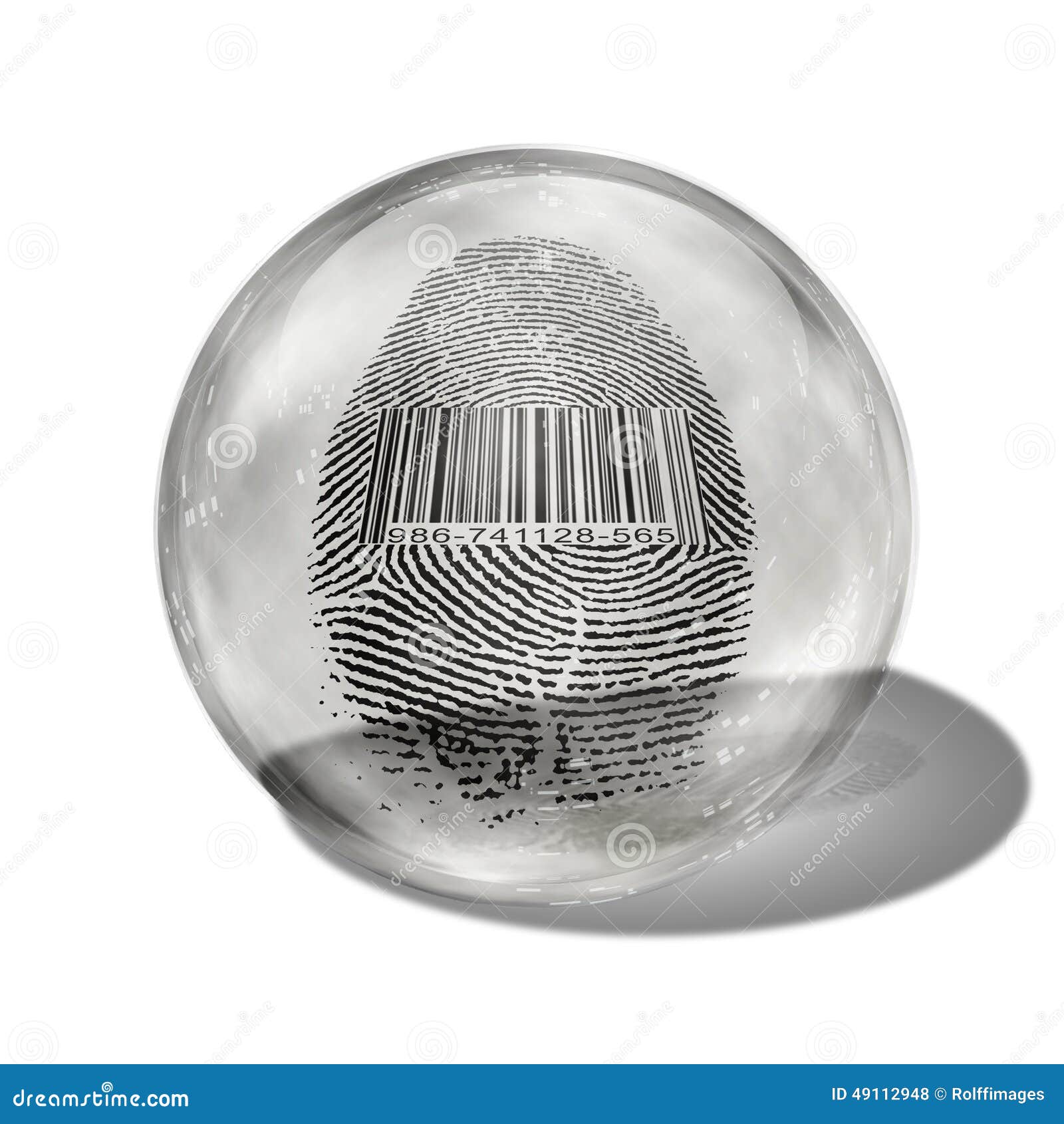 Barcode Enclosed In Glass Sphere Stock Photography | CartoonDealer.com ...