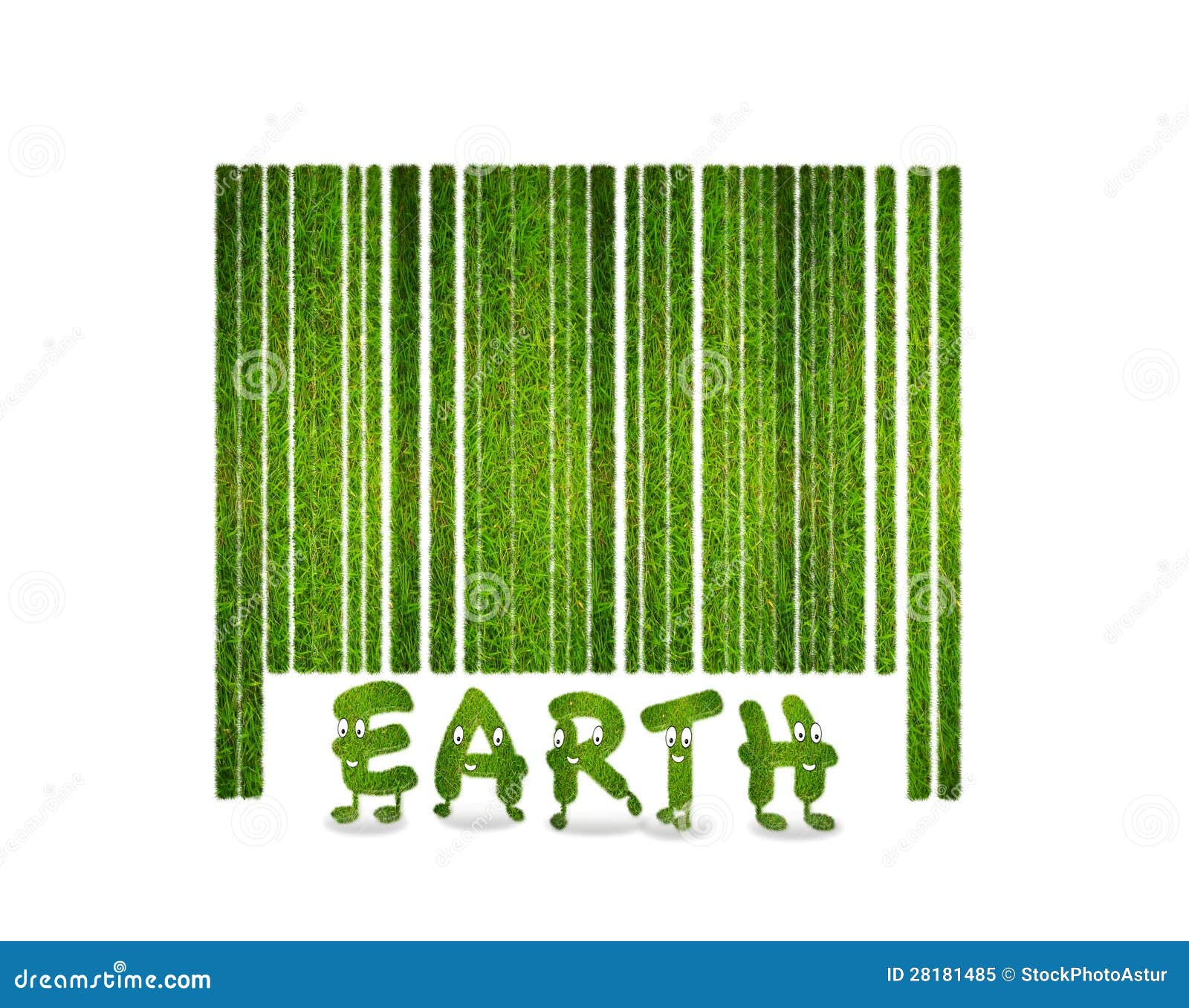 Barcode grass. stock illustration. Illustration of world - 28181485