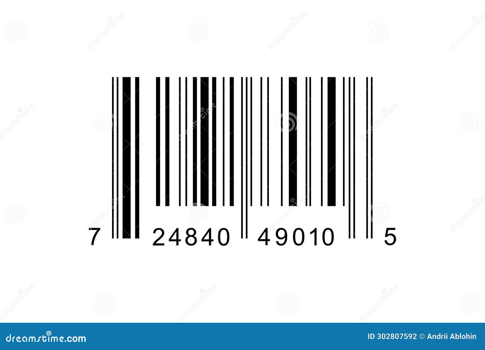 Barcode Icon. Bar Code Label Template Isolated on White Background ...