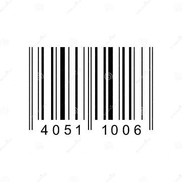 Barcode Icon. Fake Bar Code Label Template Isolated on White Background ...