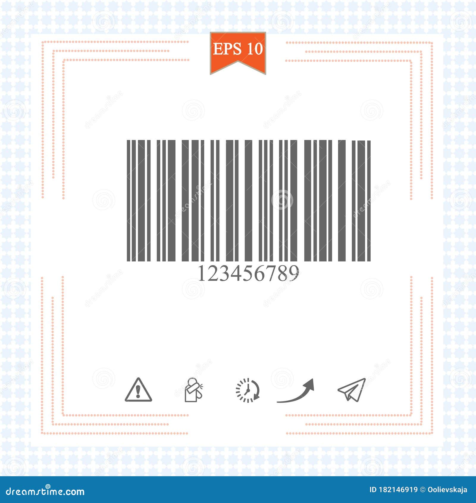 Barcode Icon. Illustration on White Background. EPS 10. Stock Vector ...