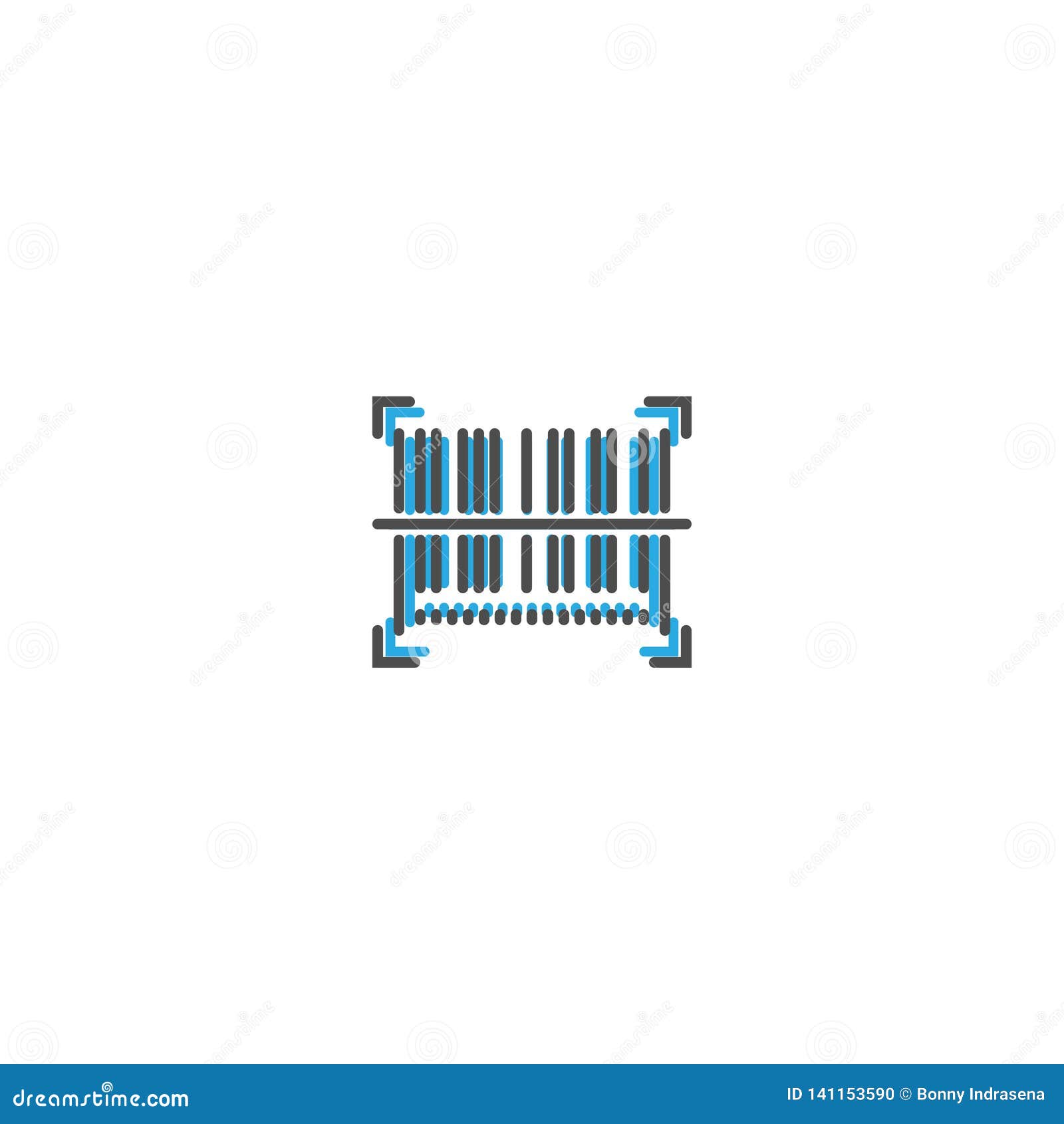 Barcode Icon Line Design. Business Icon Vector Illustration Stock ...