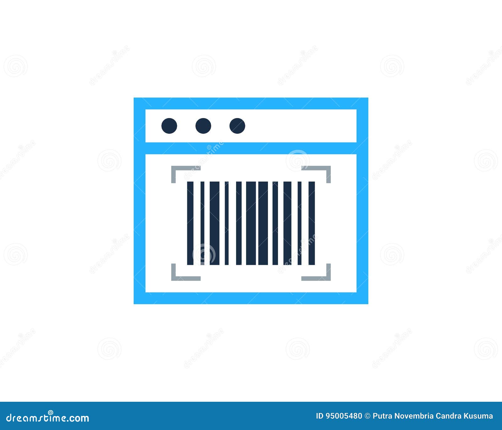 Barcode Icon Logo Design Element Stock Vector - Illustration of icon ...