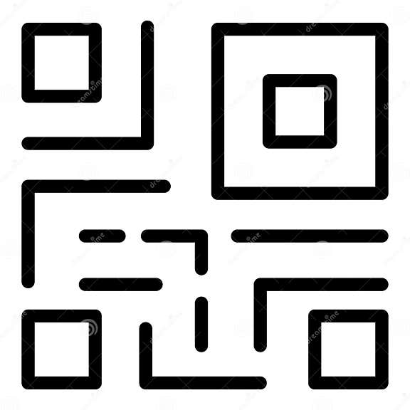 Barcode Icon Outline Vector. Qr Code Stock Vector - Illustration of ...