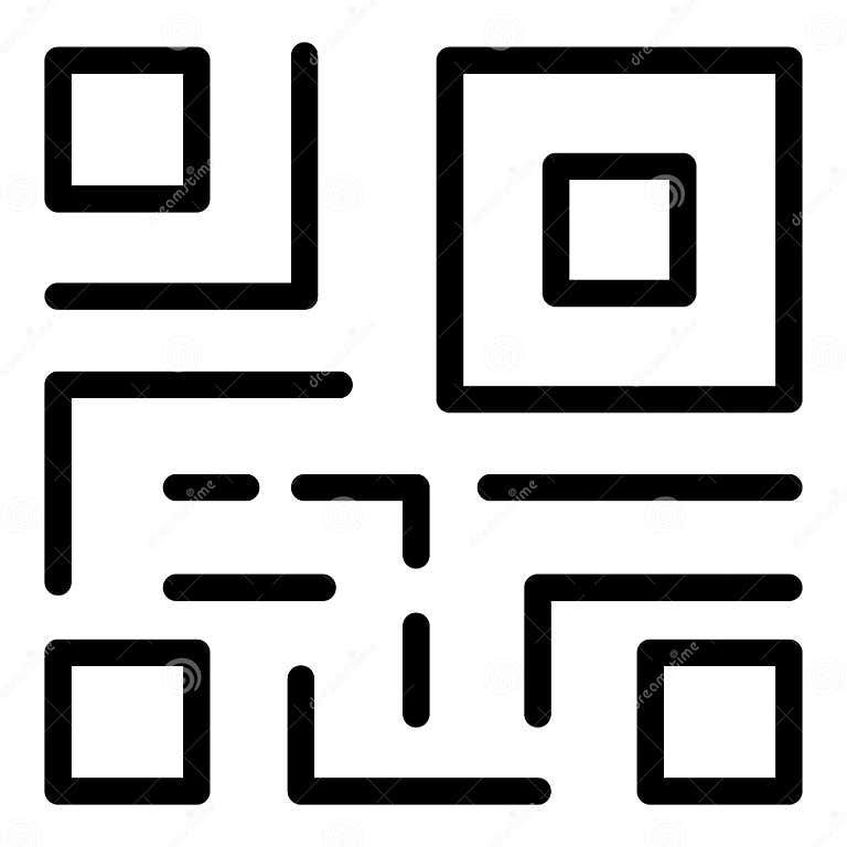 Barcode Icon Outline Vector. Qr Code Stock Vector - Illustration of ...